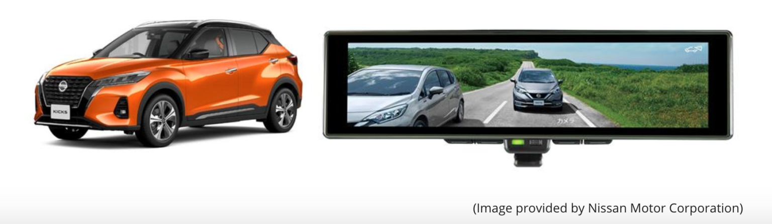 Panasonic develops Intelligent Rear-View Mirror for Nissan KICKS ...